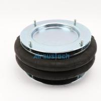 China Industrial Rubber Air Spring 4 Screws DUNLOP 12''×2 With Flange For Level Platforms for sale
