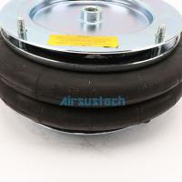 China Industrial Rubber Air Spring 4 Screws DUNLOP 12''×2 With Flange For Level Platforms for sale