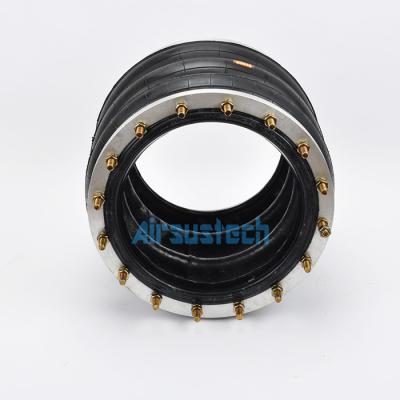 China Double Convoluted Industrial Air Spring Shocks 12pcs Bolts Firestone Style 233D2 W01-M58-7527 W01M587527 for sale