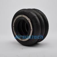 China 184mm Height Industrial Air Springs With Flange 10''×3 10 X 3 Triple Convoluted 255mm Rubber Bellow Diameter for sale