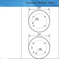 China Triple Convoluted Susepnsion Air Springs 4pcs M10 Screw RC1/4 Offset Air Inlet 117-430mm Stroke for sale