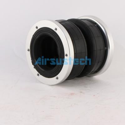 China Flange Modified Suspension Air Springs Universal Double Pneumatic Bag Shock Absorber for sale