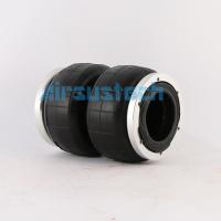 China Aluminium Flange Pickup Truck Suspension Air Springs Double Convoluted  1/4'' Fitting Hole for sale