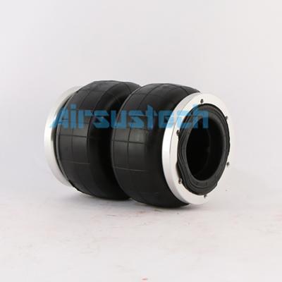 China Aluminium Flange Pickup Truck Suspension Air Springs Double Convoluted  1/4'' Fitting Hole for sale
