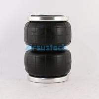 China Aluminium Flange Pickup Truck Suspension Air Springs Double Convoluted  1/4'' Fitting Hole for sale