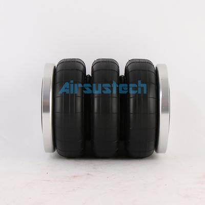 China TS16949 Air Spring Assembly Triple Convoluted Rubber Shocks 114.5mm Screw Center Distance for sale