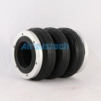 China TS16949 Air Spring Assembly Triple Convoluted Rubber Shocks 114.5mm Screw Center Distance for sale