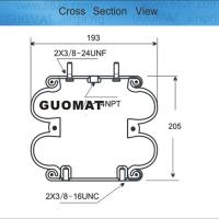 China Contitech FD 120-20 Industrial Suspension Air Springs Double Convoluted Replacement 1/2-14NPT Air Inlet for sale
