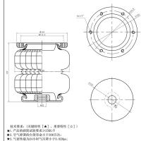 China Modified Airbag 22mm Centered Air Hole Suspension Air Springs With Flange Blind Nut 1/4'' for sale