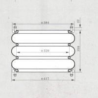 China Firestone W01-358-7926 Industrial Air Springs Atuo Rubber Air Bellow Repalcement Triple Convoluted for sale
