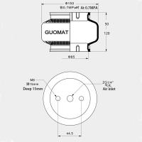 China Goodyear Super Cushion Industrial Air Springs 1B5-510 1B5510 For Plastic Pellet Compaction Systems for sale