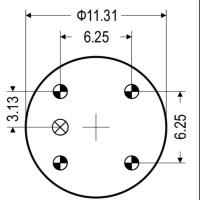 China Contitech FD 530-30 451 Industrial Air Bags Firestone Airide Air Spring W01-358-6801 Goodyear 2B14-365 for sale