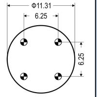 China Contitech FD 530-30 451 Industrial Air Bags Firestone Airide Air Spring W01-358-6801 Goodyear 2B14-365 for sale