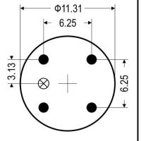 China Double Convoluted Industrial Air Springs W01-358-6808 Firestone Contitech FD 530-30 519 For WATSON CHALIN AS-0034 for sale
