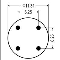China Double Convoluted Industrial Air Springs W01-358-6808 Firestone Contitech FD 530-30 519 For WATSON CHALIN AS-0034 for sale