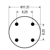 China Contitech FD 530-35 544 Industrial Air Springs Firestone W01-358-7782 For Watson Chalin AS-0032 for sale