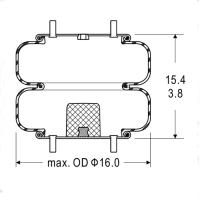China Contitech FD 530-35 544 Industrial Air Springs Firestone W01-358-7782 For Watson Chalin AS-0032 for sale