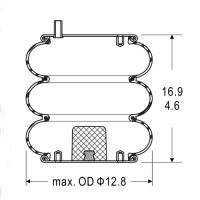 China Firestone W01-358-7990 Industrial Air Springs Contitech FT 330-29 703 For WATSON CHALIN AS-0048 for sale