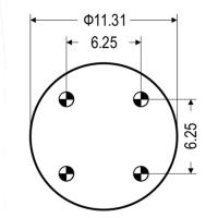China 404mm Industrial Air Springs Assembly Style 333 W01-358-7838 Firestone Contitech FT 530-35 436 for sale