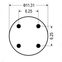 China 4pcs Bolts Industrial Air Springs Firestone W01-358-7839 Contitech FT 530-35 437 Triple Convolutions for sale