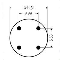 China Triple Convoluted Industrial Air Springs Firestone W01-358-7847 WO13587847 Continental FT 530-35 457 for sale