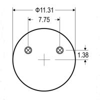 China Triple Convoluted Industrial Air Springs Firestone W01-358-7847 WO13587847 Continental FT 530-35 457 for sale