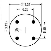 China Triple Bellows Industrial Air Springs Goodyear 3B14-360 Firestone W01-358-7848 WO13587848 Continental FT 530-35 439 for sale