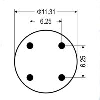 China Industrial Firestone Air Springs Assembly W01-358-7853 Continental FT 530-35 537 Triple Convolutions for sale