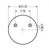 China Firestone W01-358-7862 Industrial Air Springs Contitech FT 530-35 534 Triple Air Bellows For Hendrickson 1795 for sale