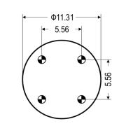 China Firestone W013587872 Industrial Air Springs Contitech FT530-35 726 Triple Pneumatic Actuator For HENDRICKSON AUX 004828 for sale