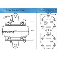 China GART ARI.275 Rubber Bellows Industrial Air Springs Single Convoluted For Excavator for sale
