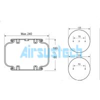 China W013587598 Firestone Rubber Steel Suspension Air Springs 1B8-580 Goodyear Bellow Spring for sale
