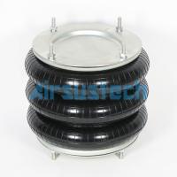 China Triple Convoluted Industrial Air Springs 12x3 Carbon Steel Firestone Bellows Air Bags W01-R58-4062 for sale