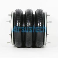 China Triple Convoluted Industrial Air Springs 12x3 Carbon Steel Firestone Bellows Air Bags W01-R58-4062 for sale