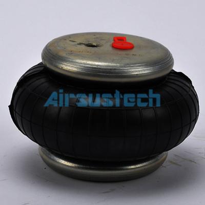 China 50MM Industrial Air Springs FS40-6 Contitech Natural Rubber Cord Bellows Air Bags G1/4 WBE100-E1 for sale