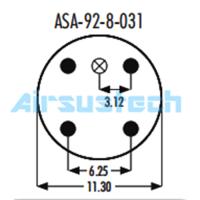 China 3B14-455 Rubber Goodyear Air Spring Air Fitting 1/4 NPTF Rubber Bellow 556-33-8-335 For Lifting for sale