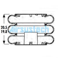 China 3B14-453 Combination Stud Air Fitting Goodyear Air Spring FT 530-35 436 Contitech Inflatable Pillow for sale
