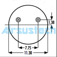 China 3B14-451 Customized Goodyear Suspension Spring 556-33-8-335 Rubber Bellow With High Shock Absorption for sale