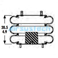 China 3B14-451 Customized Goodyear Suspension Spring 556-33-8-335 Rubber Bellow With High Shock Absorption for sale