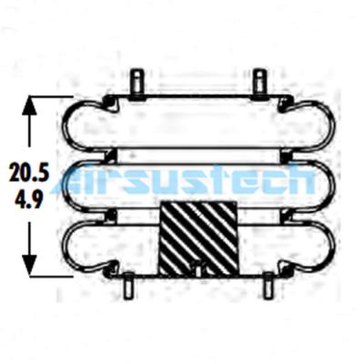 China 3B14-451 Customized Goodyear Suspension Spring 556-33-8-335 Rubber Bellow With High Shock Absorption for sale