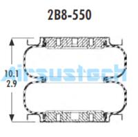 China Customized Goodyear Air Spring 2B8-550 W01-358-7325 Firestone Suspension Air Shock for sale