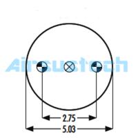 China Customized Goodyear Air Spring 2B8-550 W01-358-7325 Firestone Suspension Air Shock for sale