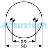 China Customized Goodyear Air Spring 2B8-550 W01-358-7325 Firestone Suspension Air Shock for sale
