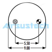 China 2B12-324 Goodyear Air Suspension Spring 578-91-3-310 Cross W013587447 Firestone Air Super Cushion Bellow for sale