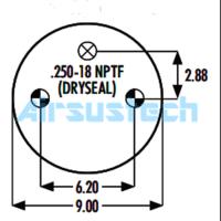 China High Shock Absorption Goodyear Air Spring 1B12-306 578-91-3-301 Single Bellow Air Lift Bag for sale