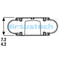 China High Shock Absorption Goodyear Air Spring 1B12-306 578-91-3-301 Single Bellow Air Lift Bag for sale