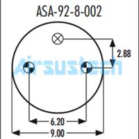 China High Load Capacity Air Suspension Spring 1B12-301 Goodyear Single Convoluted Air Bellow 578-91-3-301 for sale