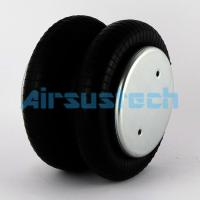 China Black Rubber And White Zinc Iron Cover Plate Suspension Air Spring W01-358-6910 Firestone Rubber Air Bag for sale