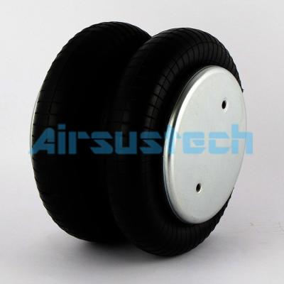 China Black Rubber And White Zinc Iron Cover Plate Suspension Air Spring W01-358-6910 Firestone Rubber Air Bag for sale