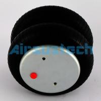 China Black Rubber And White Zinc Iron Cover Plate Suspension Air Spring W01-358-6910 Firestone Rubber Air Bag for sale